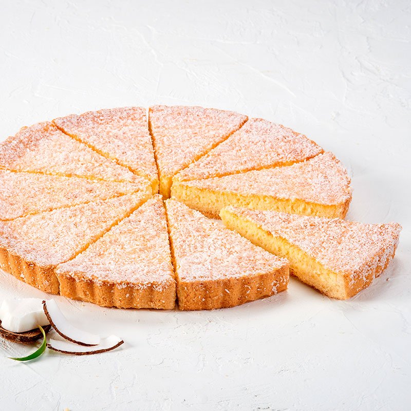 Coconut Tart (10 pre-cut servings) - Boncolac